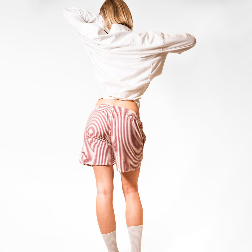 Pockies® Pink Striped - Boyfriend Boxers